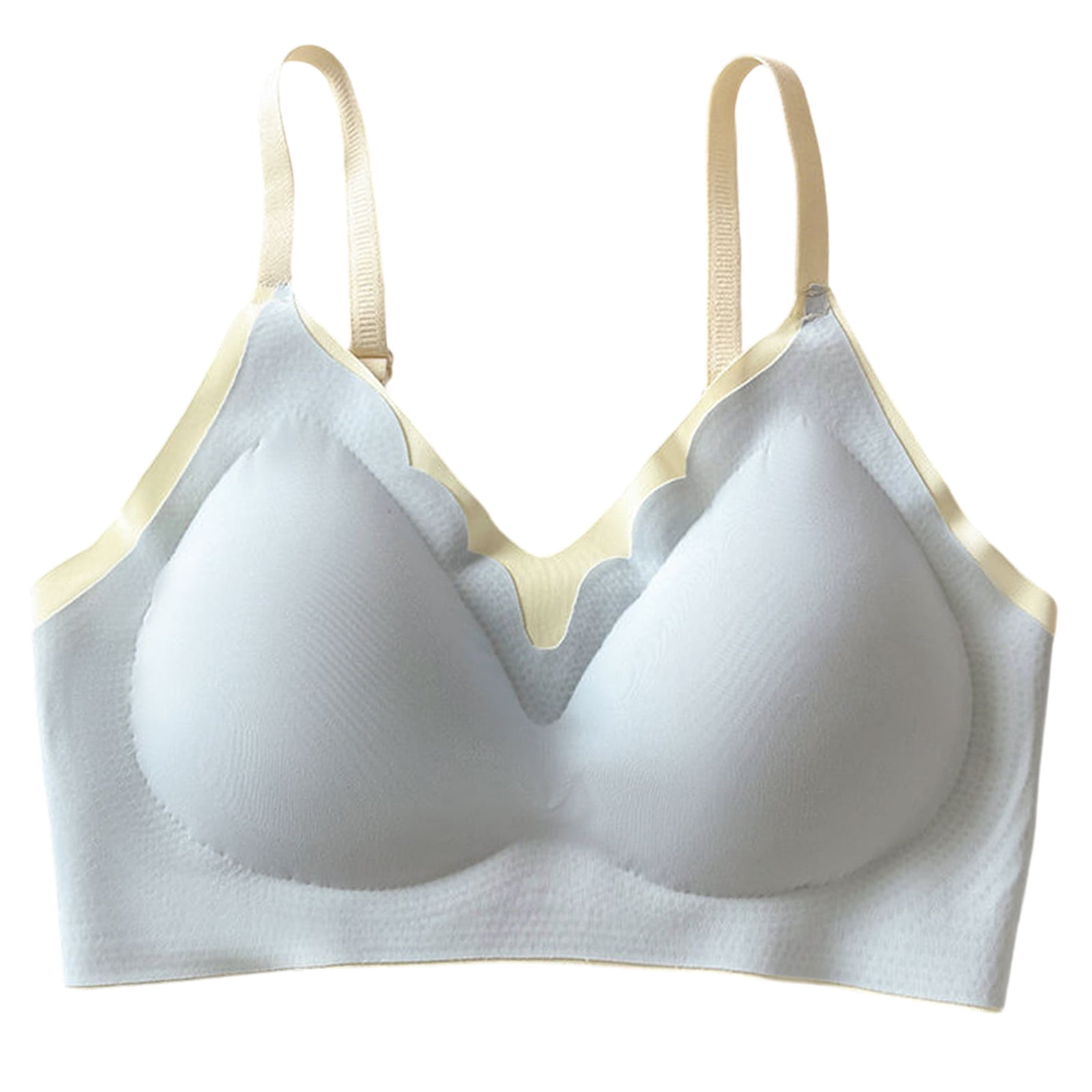 Levmjia Women Wireless Comfort Bra Soft Nylon Nursing Sleep Bra ...