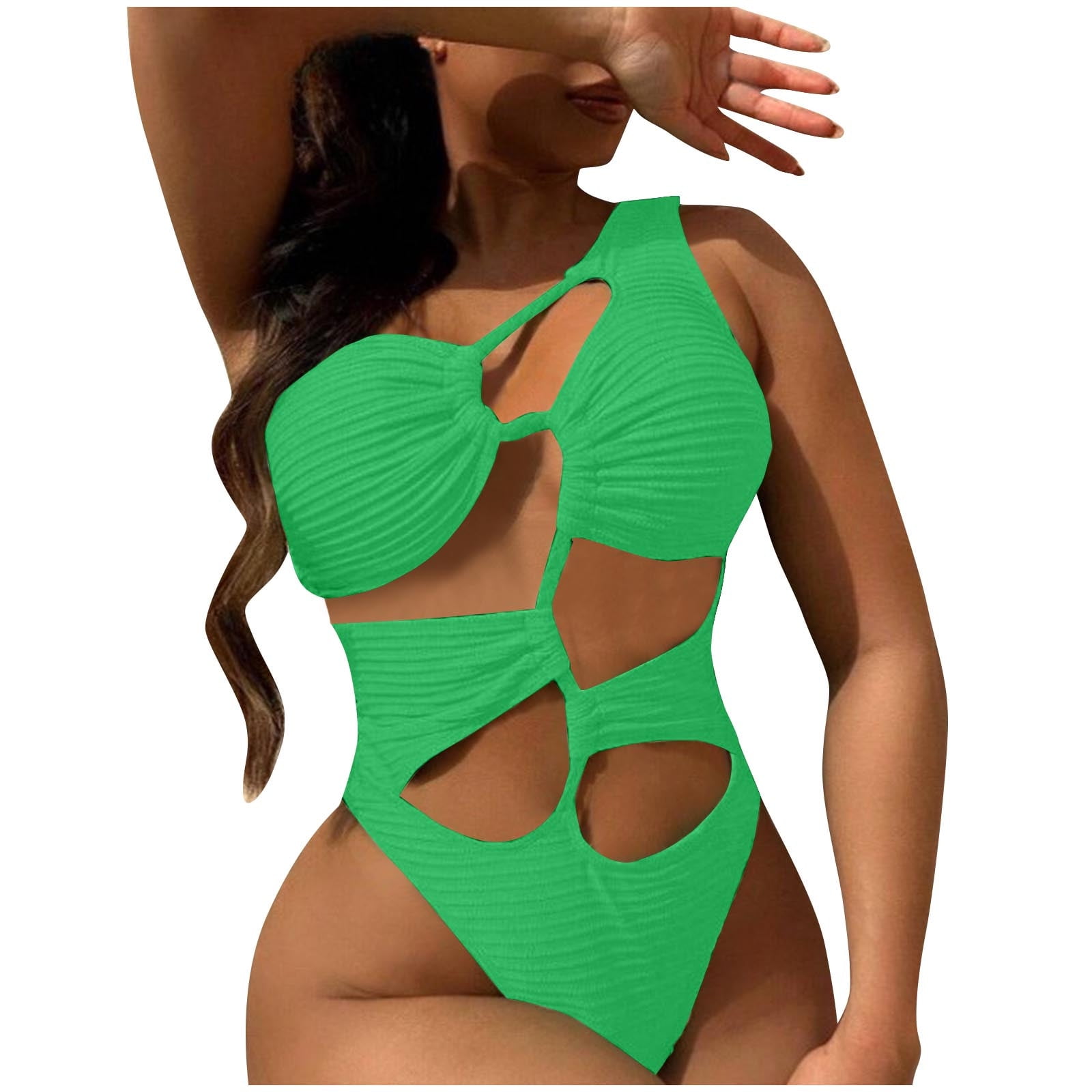 Levmjia Women's Bikini Set High Waisted Sexy Swimwear UPF50+ Quick Dry Bathing Suit with ...