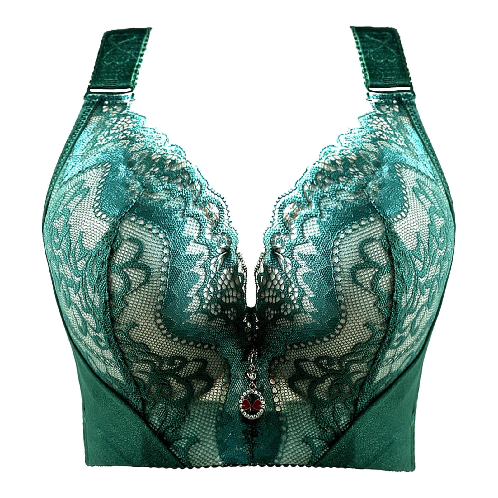 Levmjia Women's Bra Comfortable Wireless Bras Full Coverage Lace ...