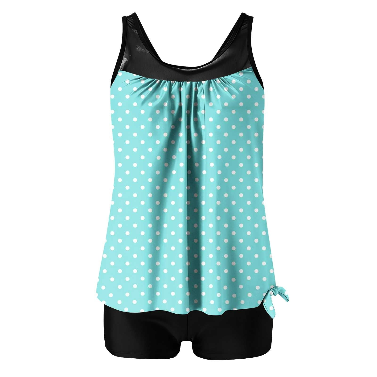 Levmjia Women's High Waist Floral Print Tankini Swimsuit Set with Built ...