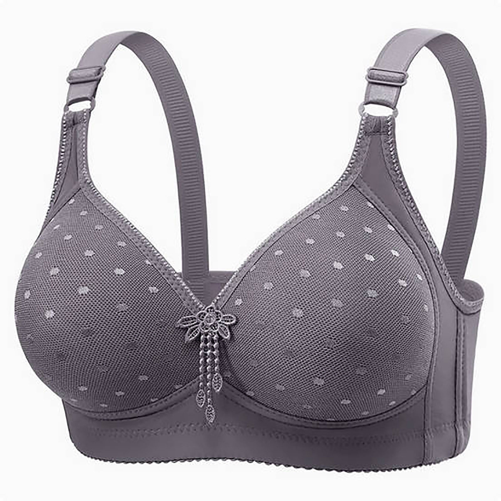 Levmjia Womens Bras Plus Size Comfortable No Wire Supportive Full ...