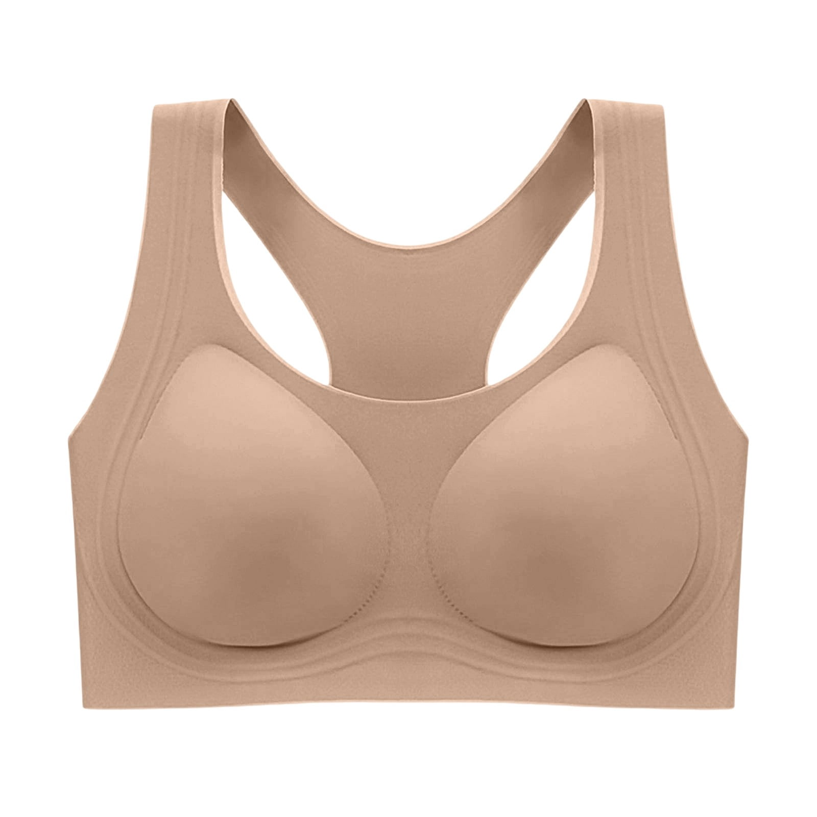 Levmjia Womens Racerback Bra Wireless Bralette Elastic Breathable ...