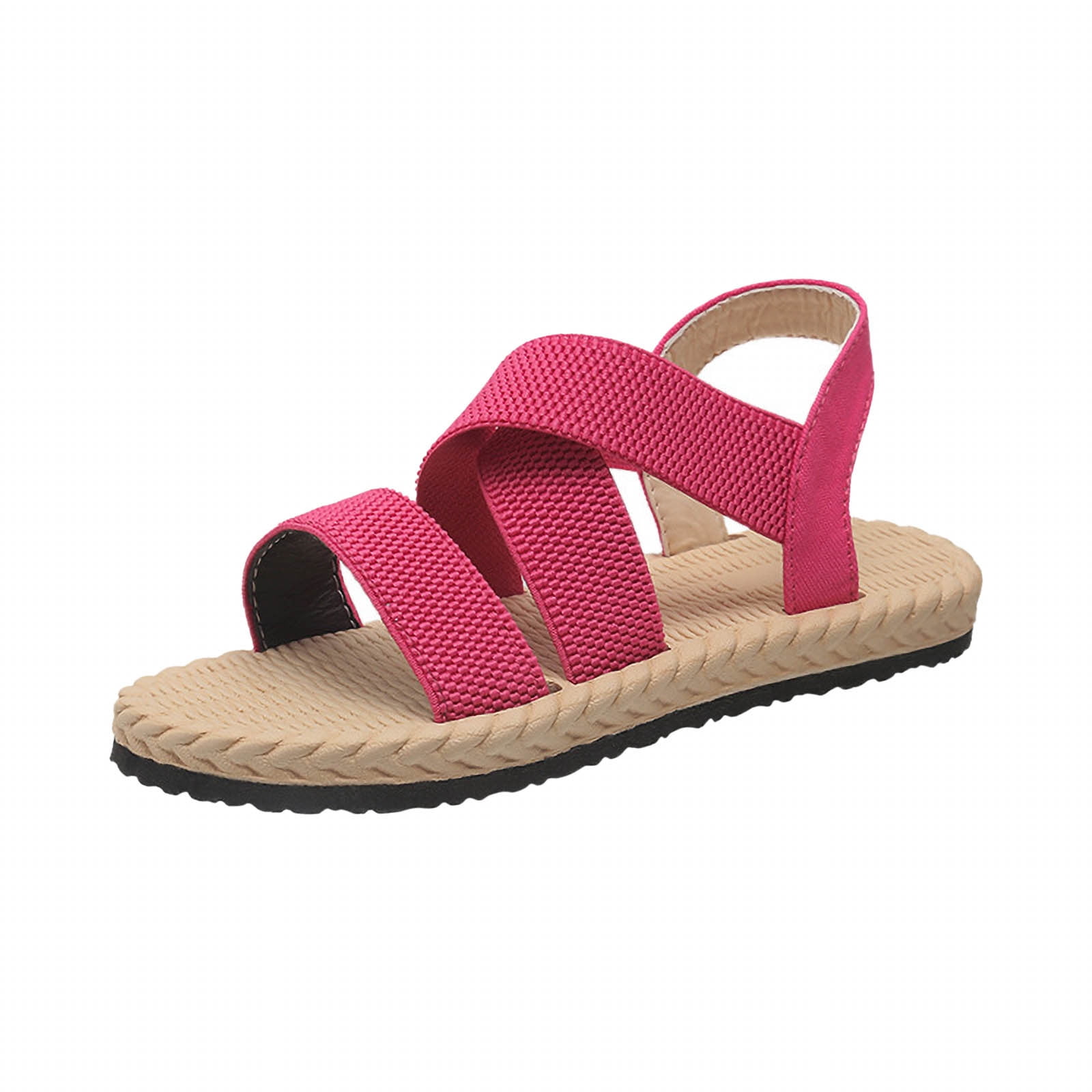 Levmjia Womens Sandals Slip-Resistant Lightweight Breathable Elastic ...