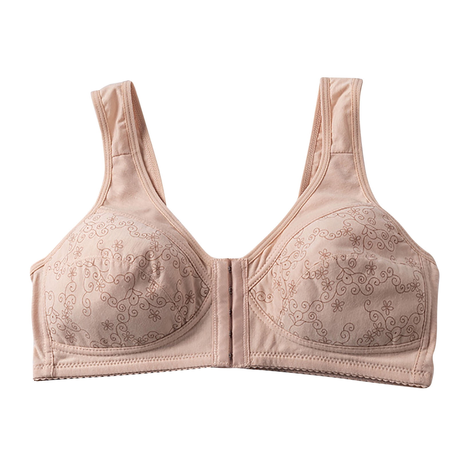 Levmjia Womens Seamless Comfort Bra Front Closure Wireless Bralette ...