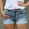 Levmjia Womens Shorts Plus Size Clearance Summer Jeans Fashion Middle