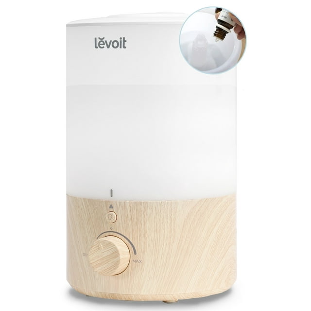 Levoit 3L Top Fill Cool Mist Humidifier for Large Rooms, Bedrooms, Baby ...