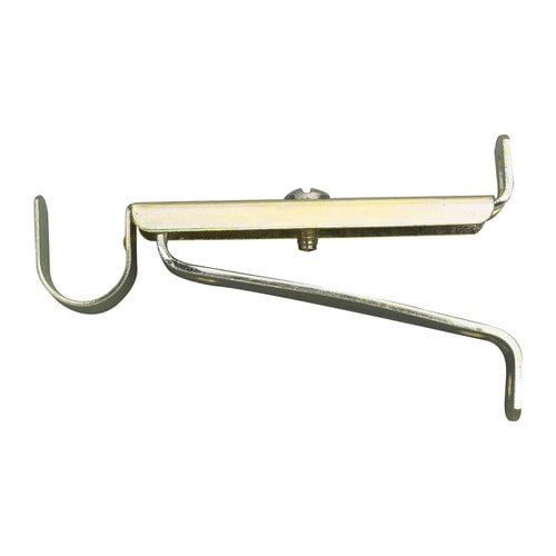 Levolor 14336 Cafe Rod Brackets, Brass - Walmart.com