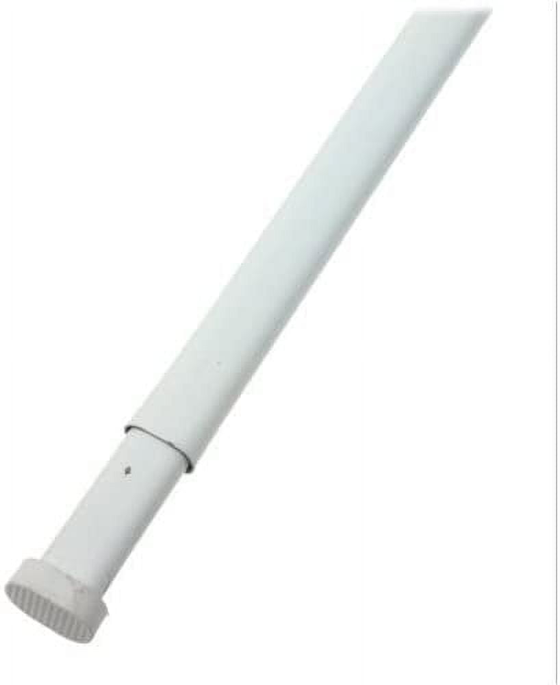 Levolor Oval Spring Tension Rod 48" - 86" White - Walmart.com