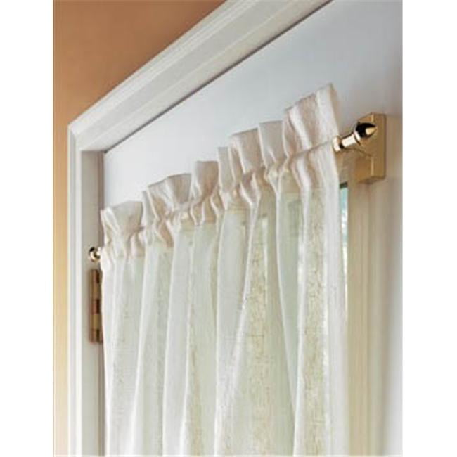 Drapery Hardware W7004213102 Magnetic Cafe Rod, Satin Nickel, 16-28-In ...