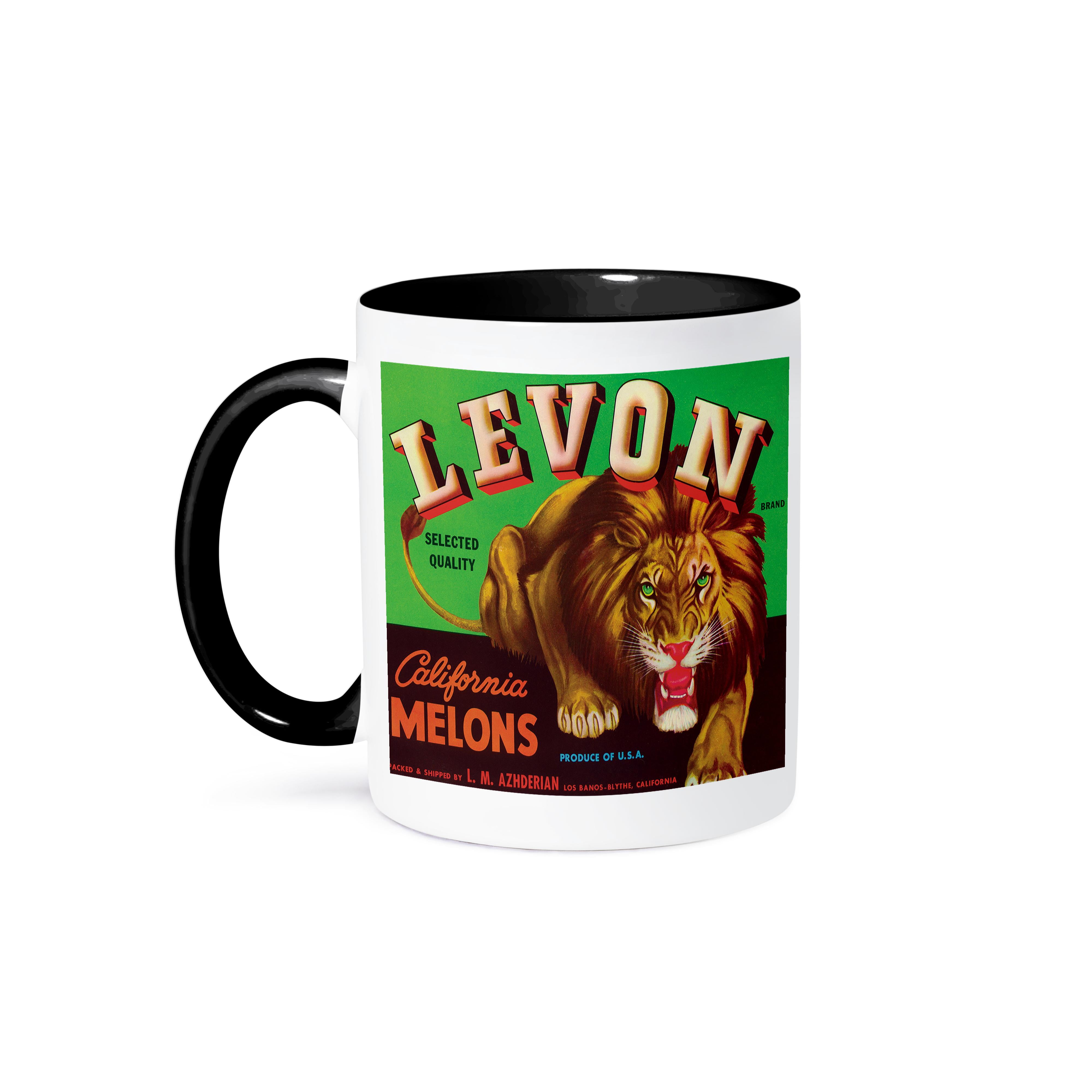 3dRose, Levon Melons California Male Lion with Green Eyes Growling ...