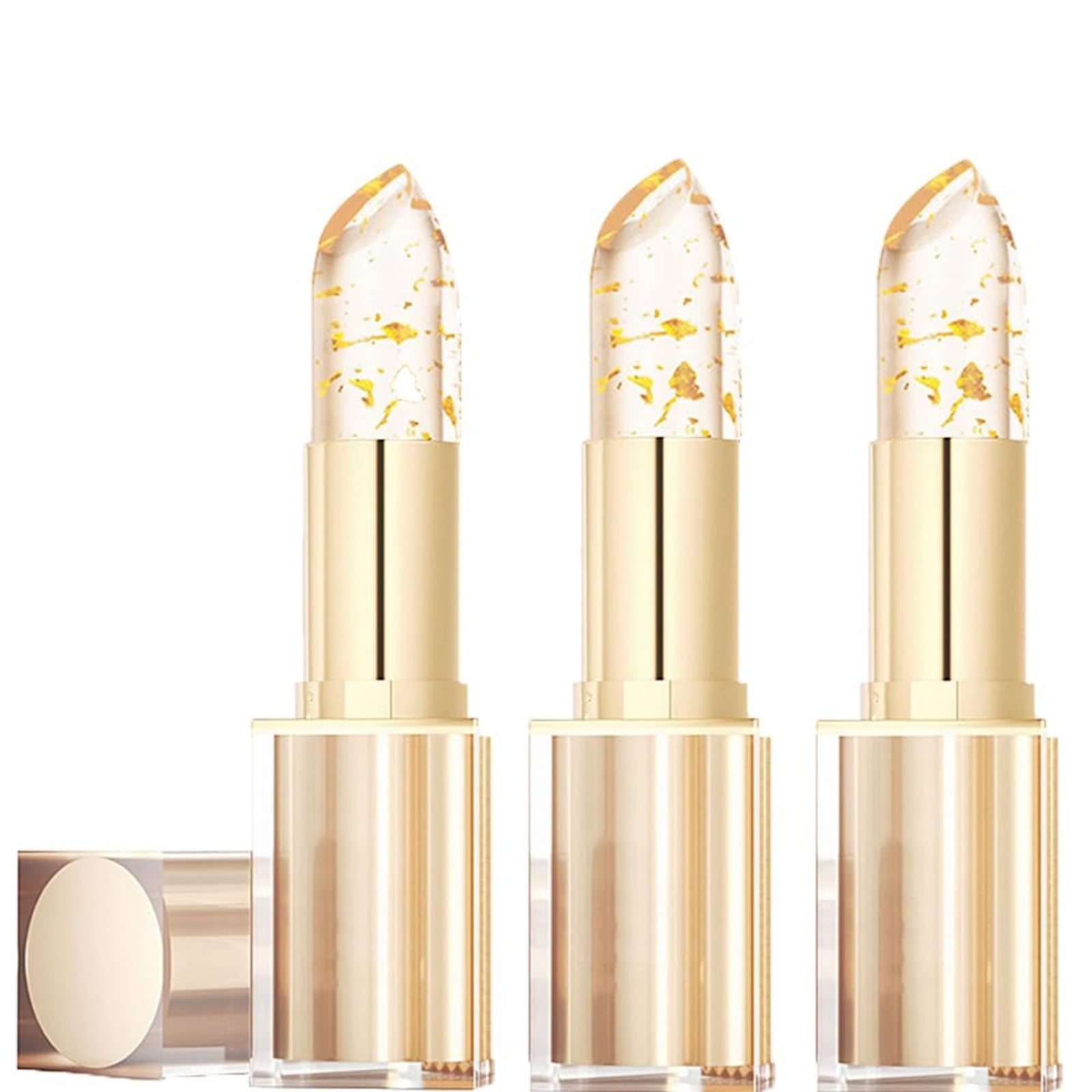 Levora Color Changing Lipstick,Nourishes Lips, and Moisturizes and Brightens Lips,Gold Foil ...