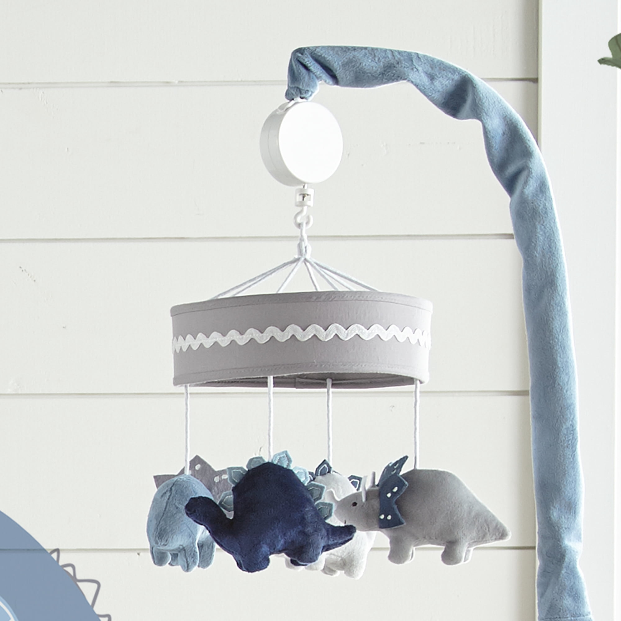 Levtex Baby Kipton Musical Rotating Baby Crib Mobile with Blue Sleeve ...