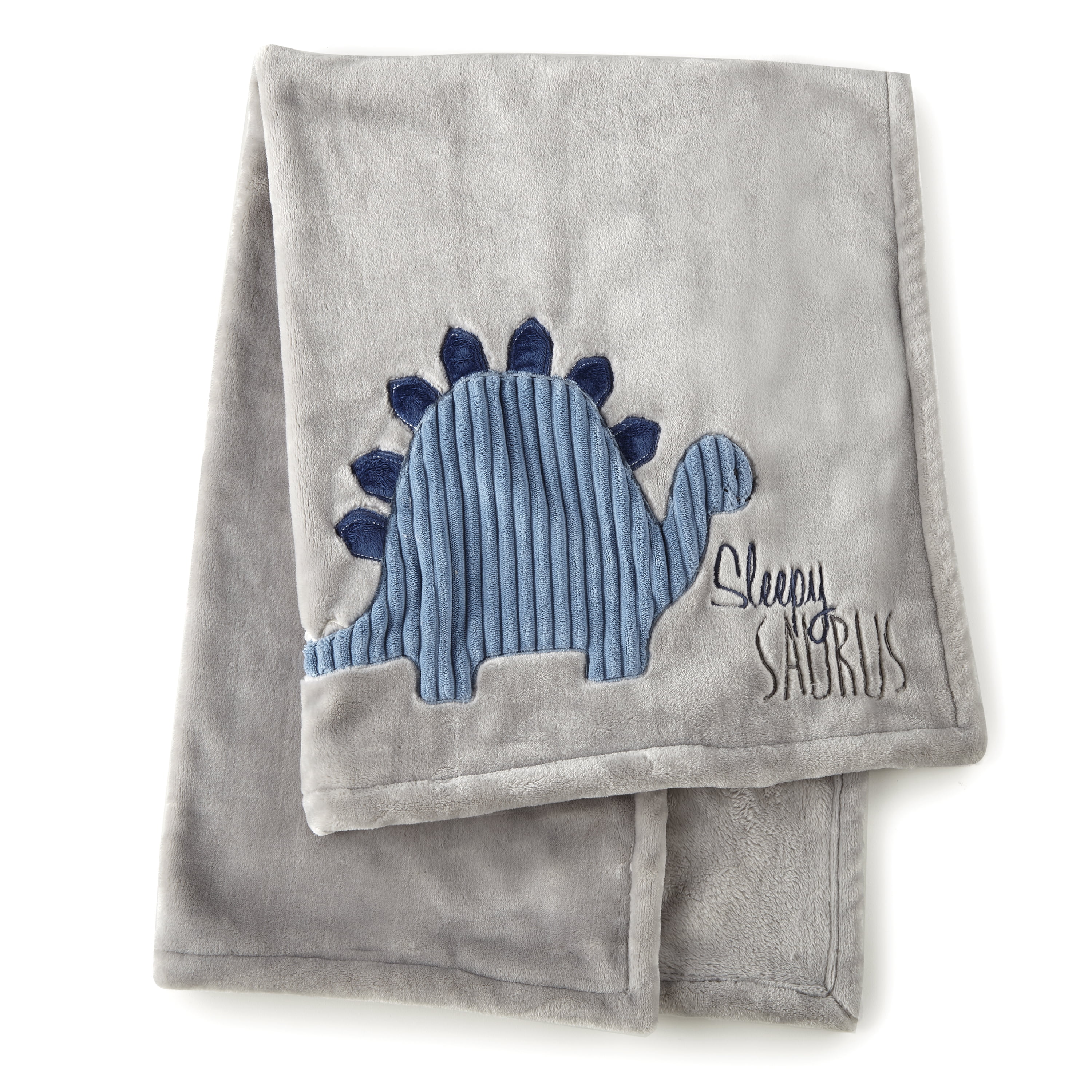Levtex Baby - Kipton Plush Blanket - Appliqued and Embroidered Dinosaur ...