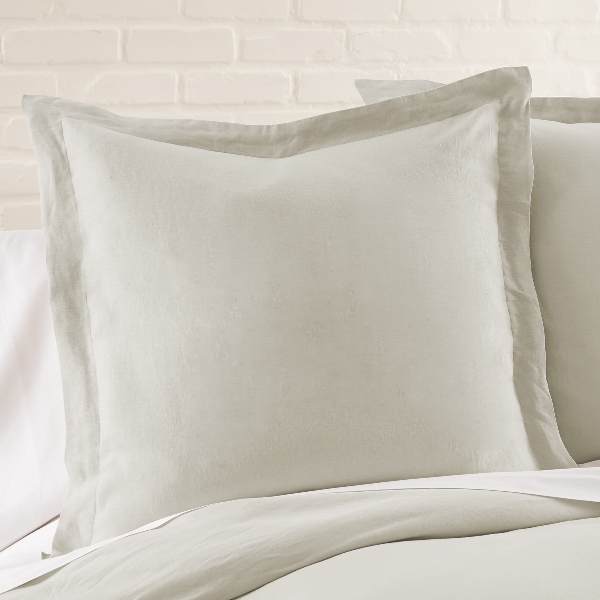 Levtex Home - 100% Linen Euro Sham, Washed & Natural Pillow, European ...