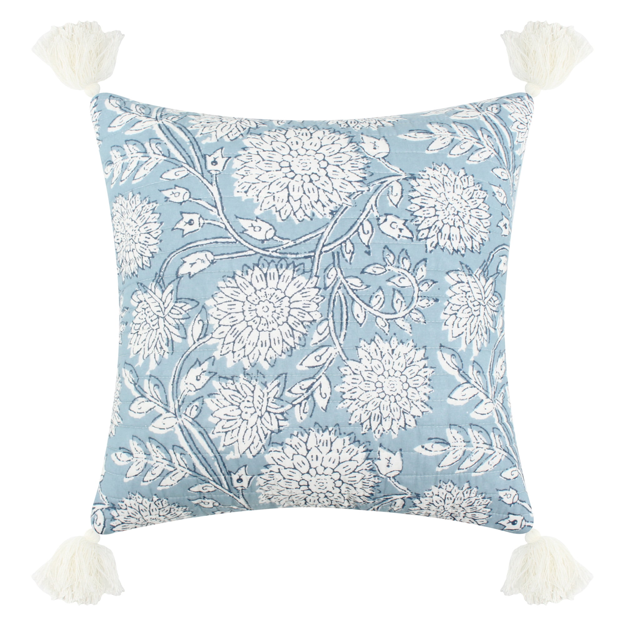 Levtex Home - Adare Blue - Decorative Pillow (18x18in.) - Floral - Blue ...