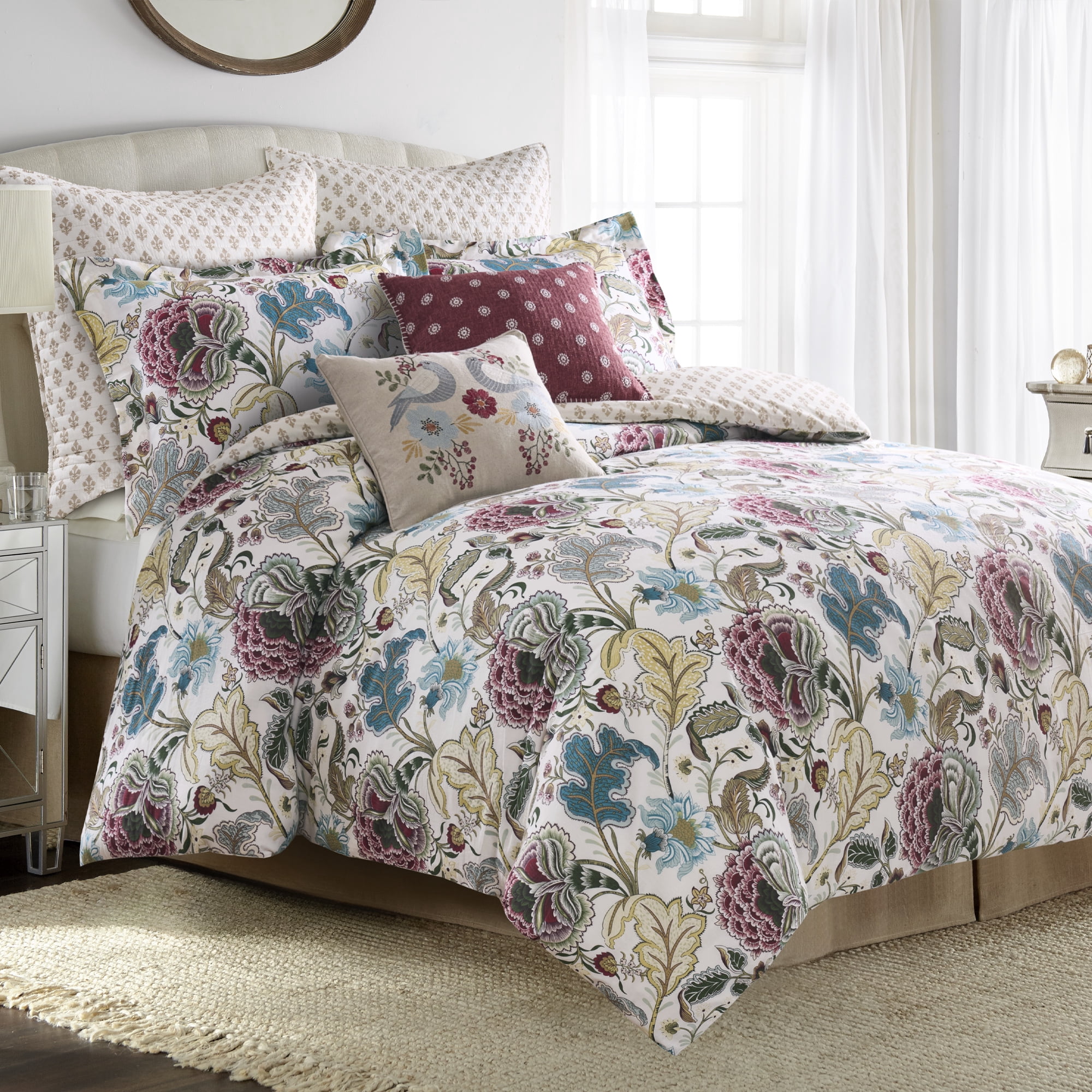 Levtex Home Angelica Off-White Reversible Full/Queen Comforter Set ...
