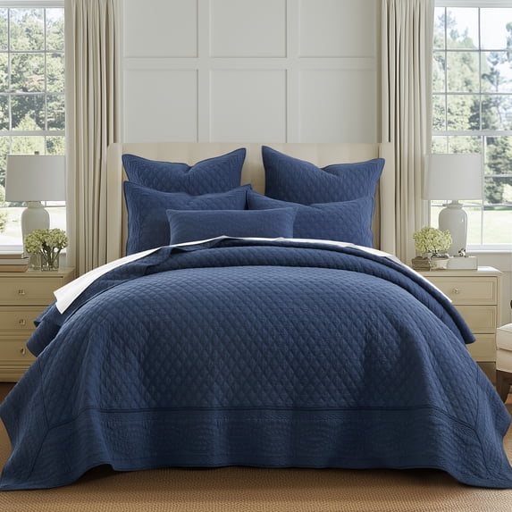 Levtex Home - Ballou - King Bedspread and Two King Shams - Bordered ...
