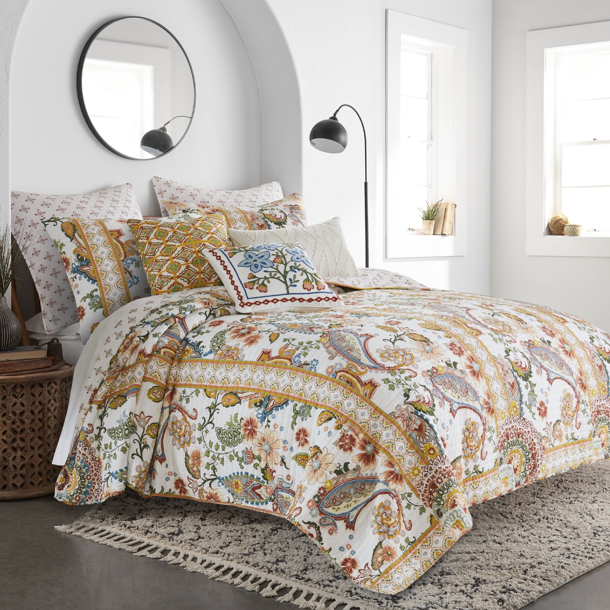 Levtex Home - Bertelli Off-White Quilt Set - Full/Queen Quilt and Two ...