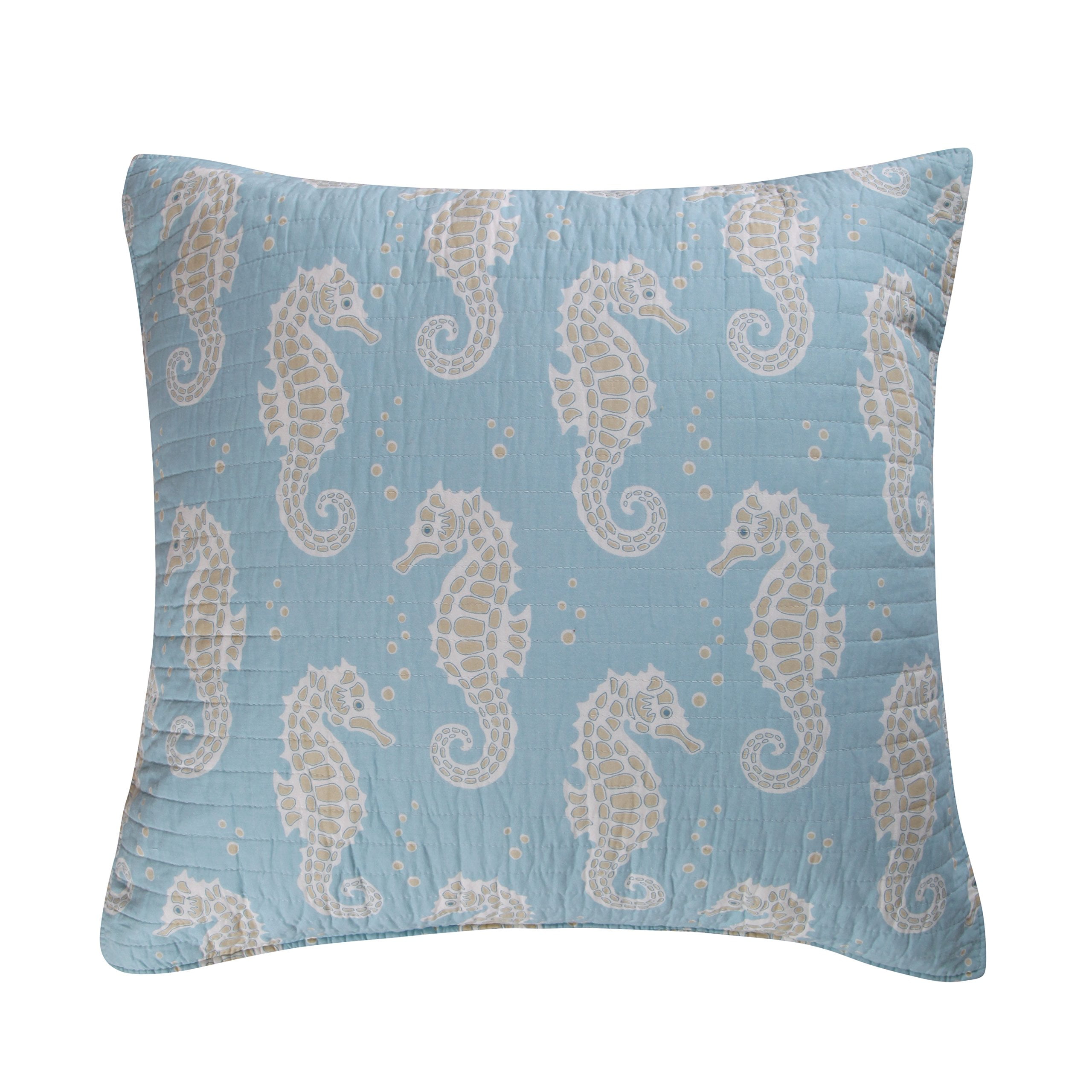 Levtex Home - Blue EC36 Maui - Quilted Euro Shams Set of Two (26 x 26 ...