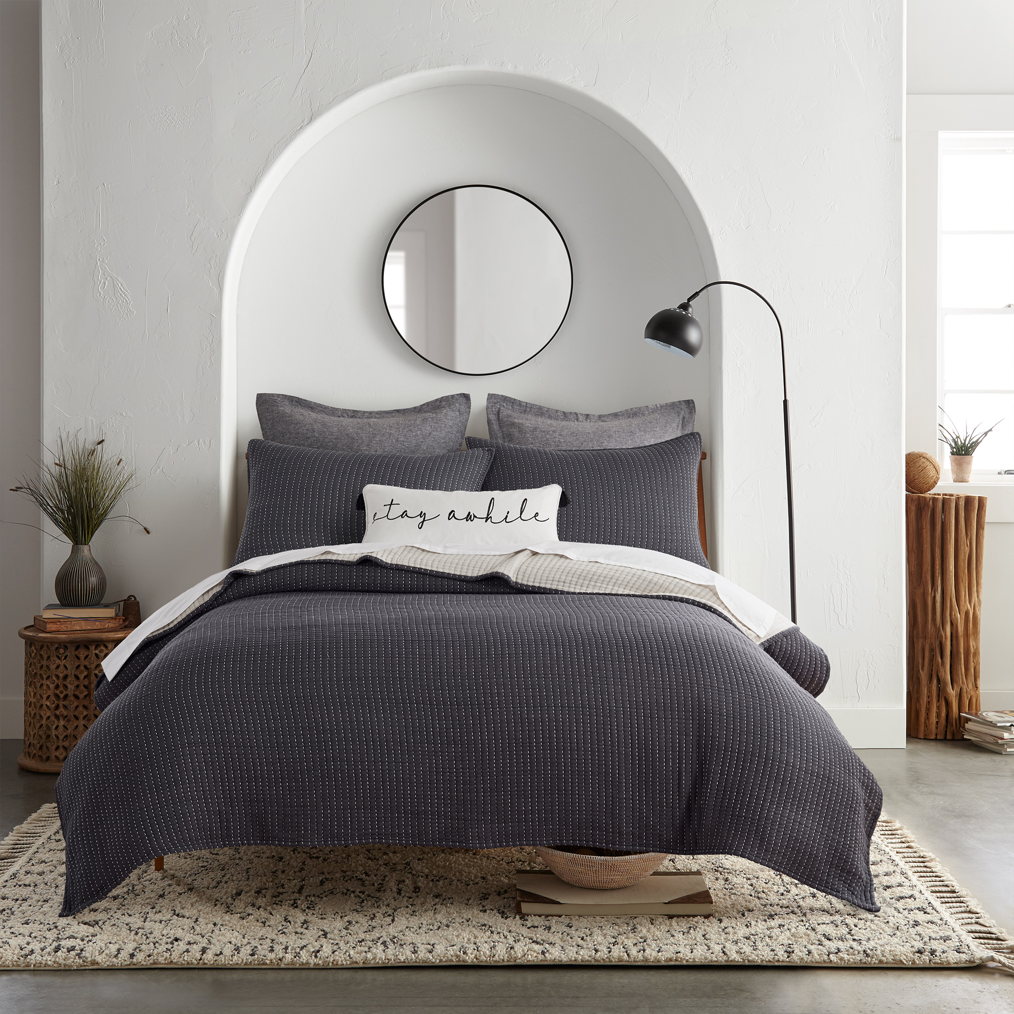 Better Homes & Gardens Blue Diamond Gauze Quilt, Full/Queen - Walmart.com