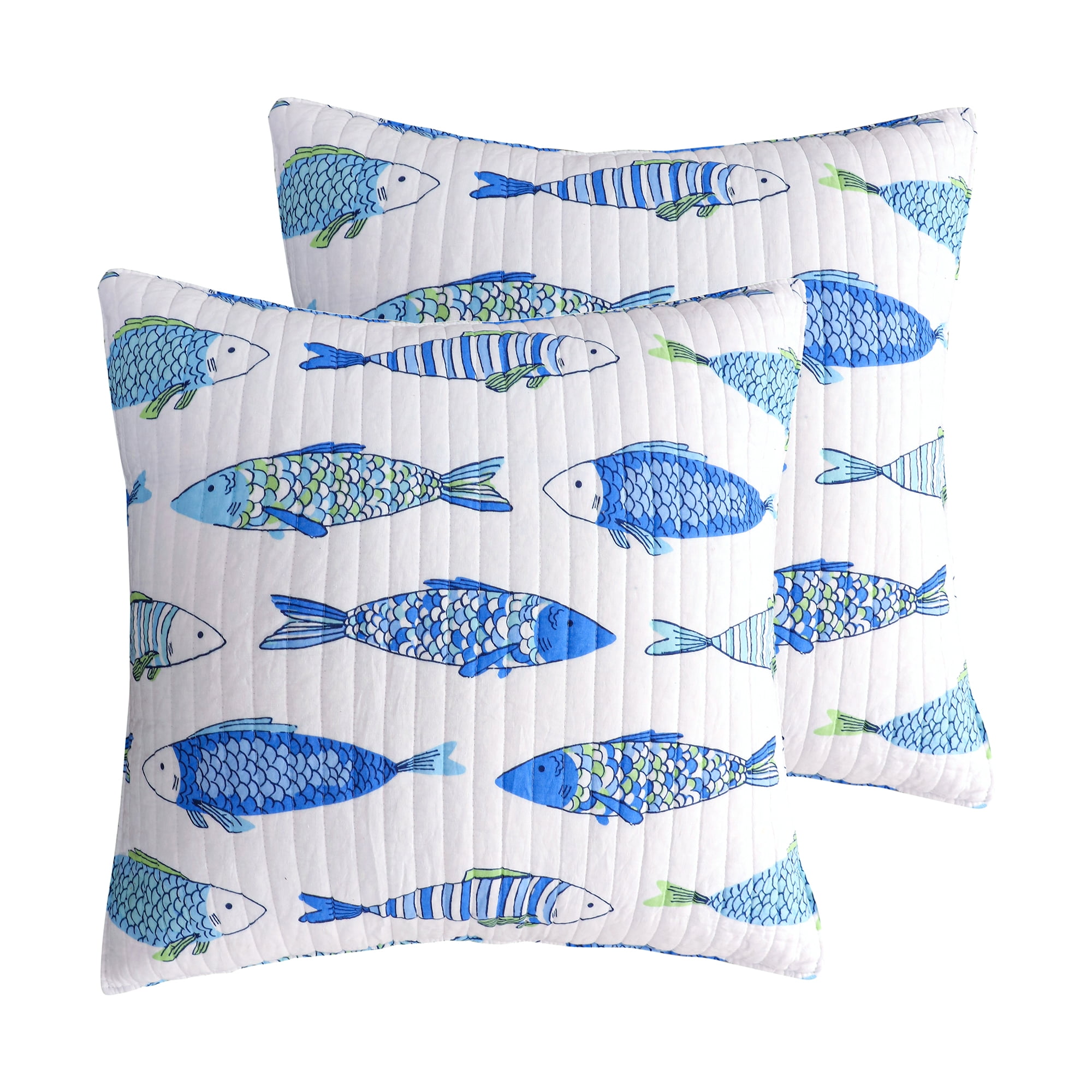 Levtex Home - Catalina - Quilted Euro Shams Set of Two (26 x 26 in ...