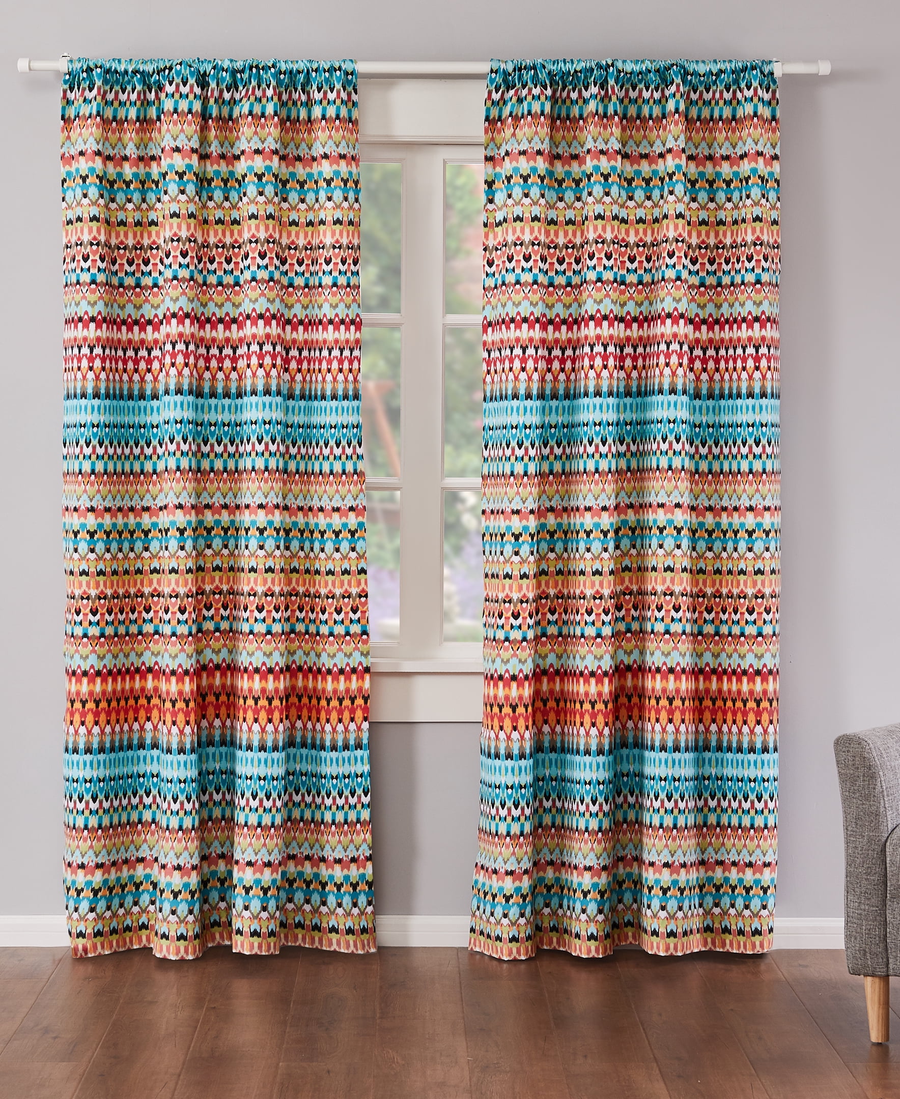 Levtex Home - Corona - Drape Panel/Curtain (55x84in.) with Rod Pocket ...