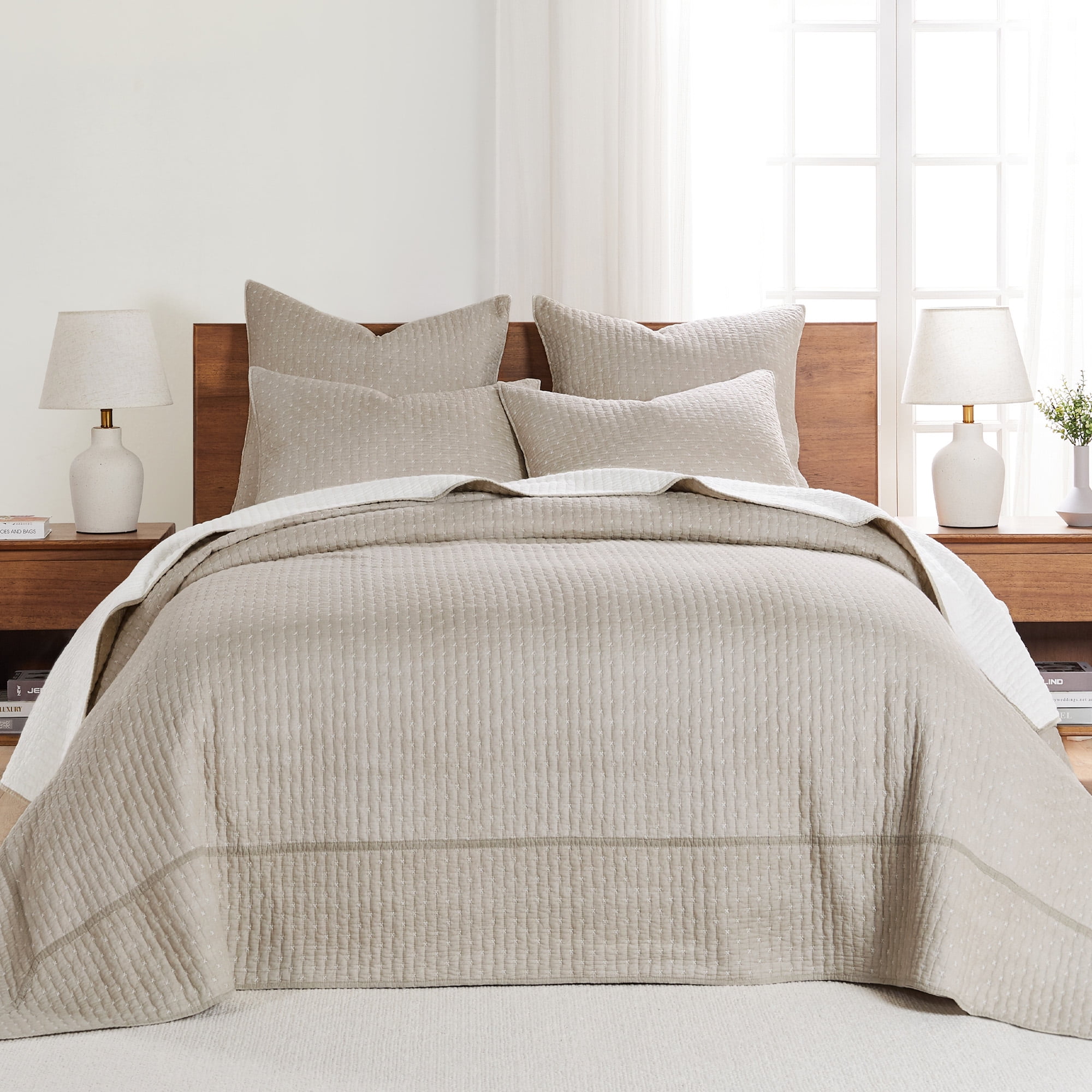 Free Shipping! Levtex Home - Cross Stitch Bedspread Set - Queen ...