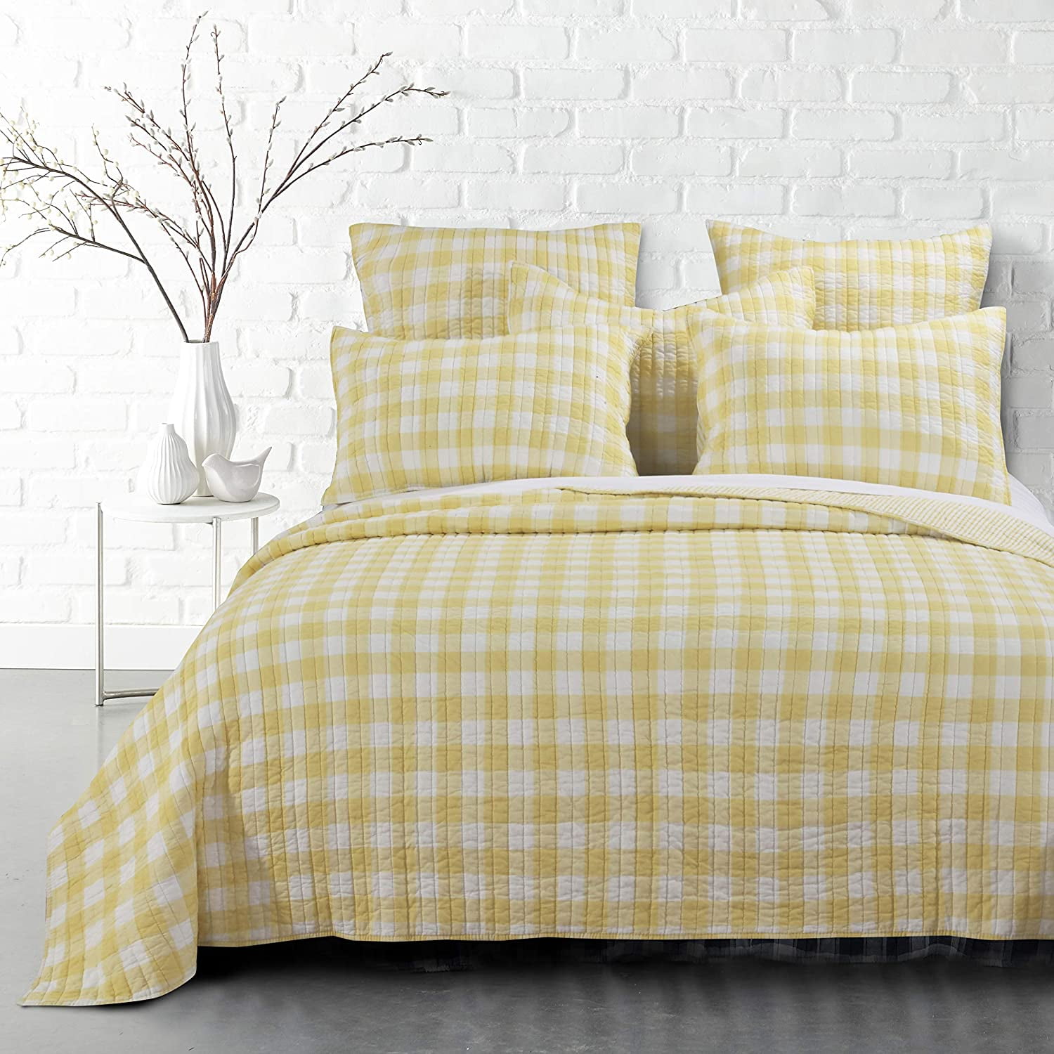 Levtex Home - Elijah Yellow Quilt Set - Full/Queen Quilt + Two Standard ...