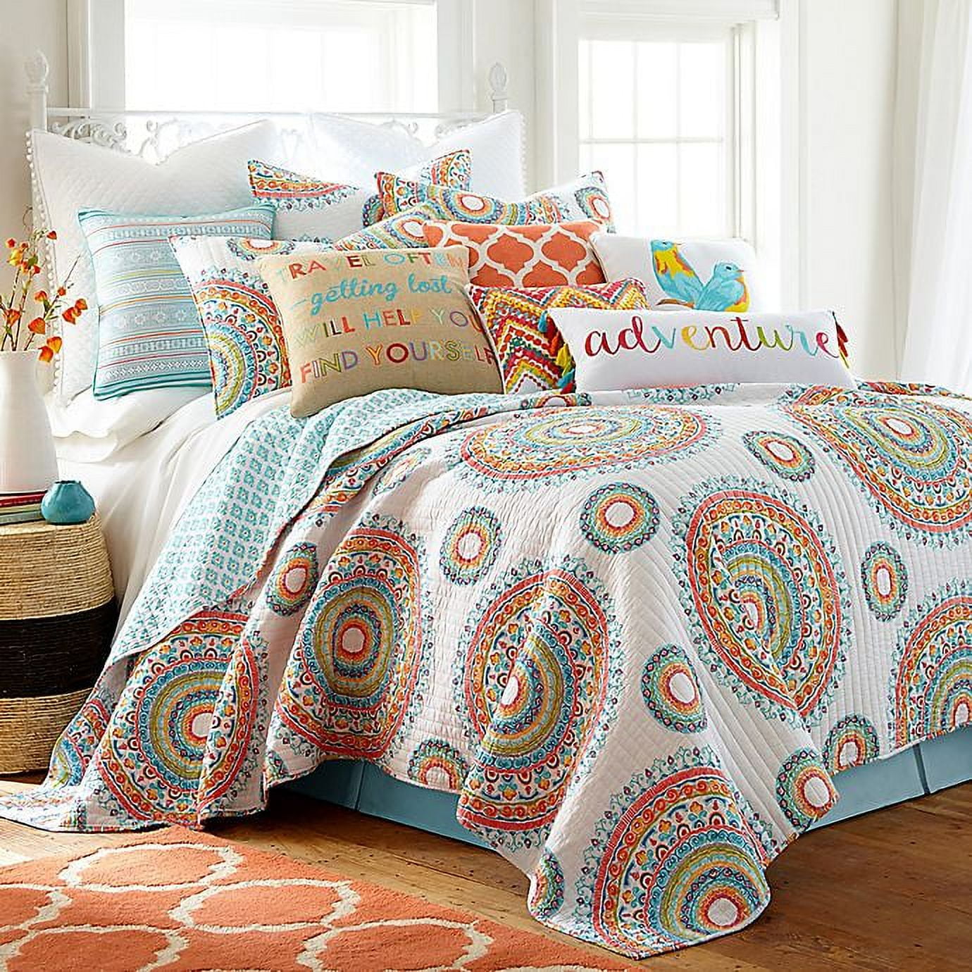 Levtex Home Gale Reversible Full/Queen Quilt Set - Walmart.com