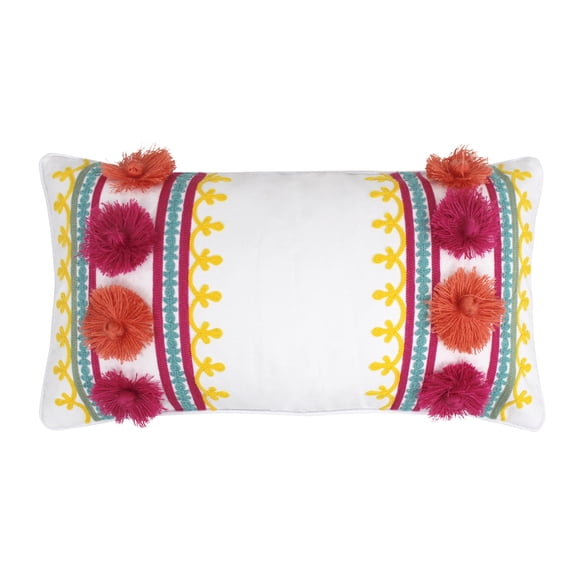 Levtex Home - Grandiflora - Decorative Pillow (24x12in.) - Multicolor ...