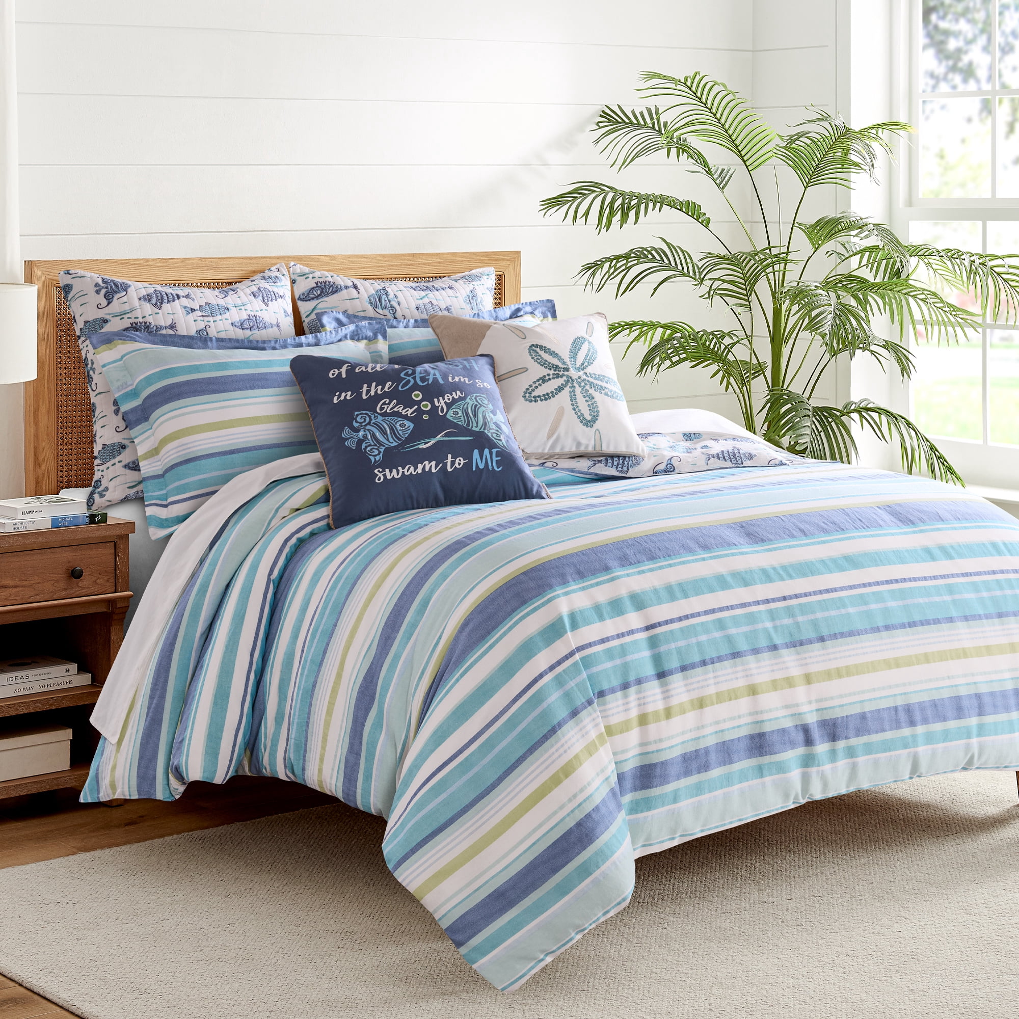 Levtex Home - Laida Beach Comforter Set - Twin Comforter + One Standard ...