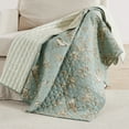 Levtex Home - Lyon Teal - Quilted Throw - 50x60in. - Toile - Teal ...