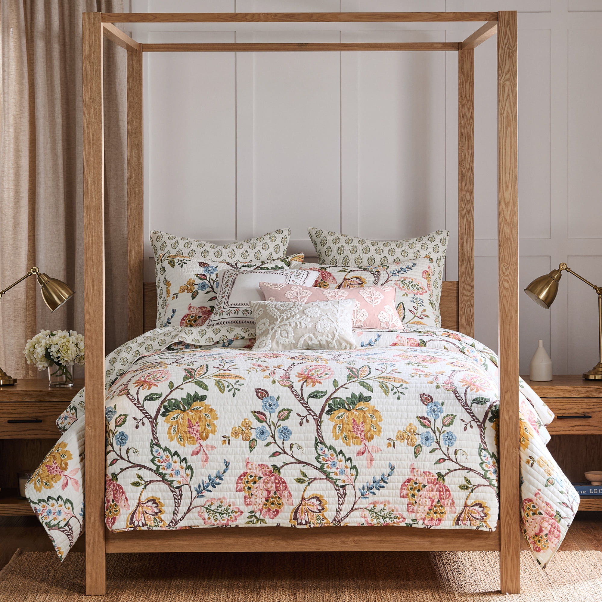 Levtex Home - Maileen Dusty Rose Quilt Set - King Quilt and Two King ...