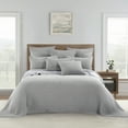 Levtex Home - Mills Waffle - Queen Bedspread Set - Grey Cotton Waffle - Bedspread Size (106 x ...