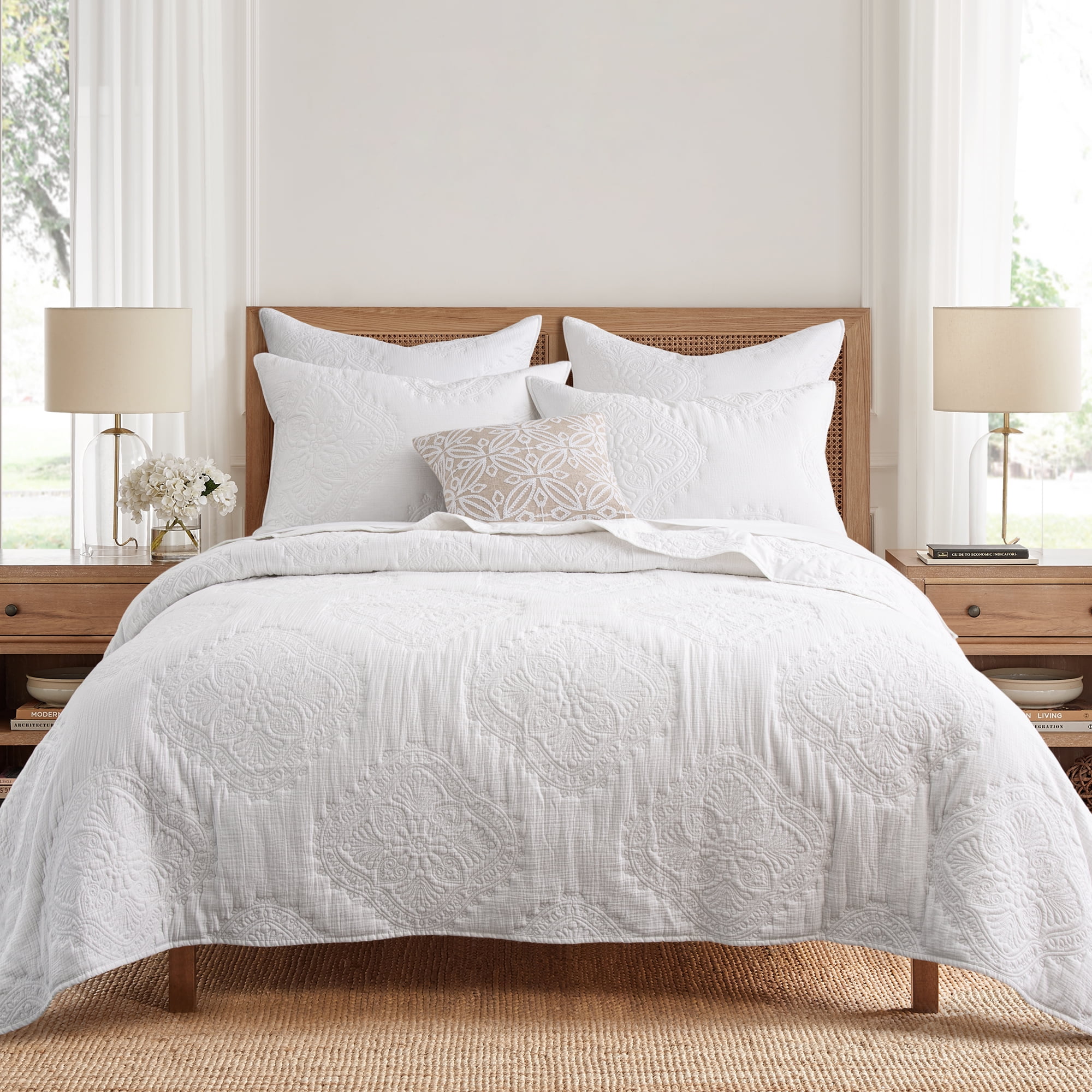 Levtex Home - Muslin Stitch Quilt Set - Twin Quilt and One Standard ...