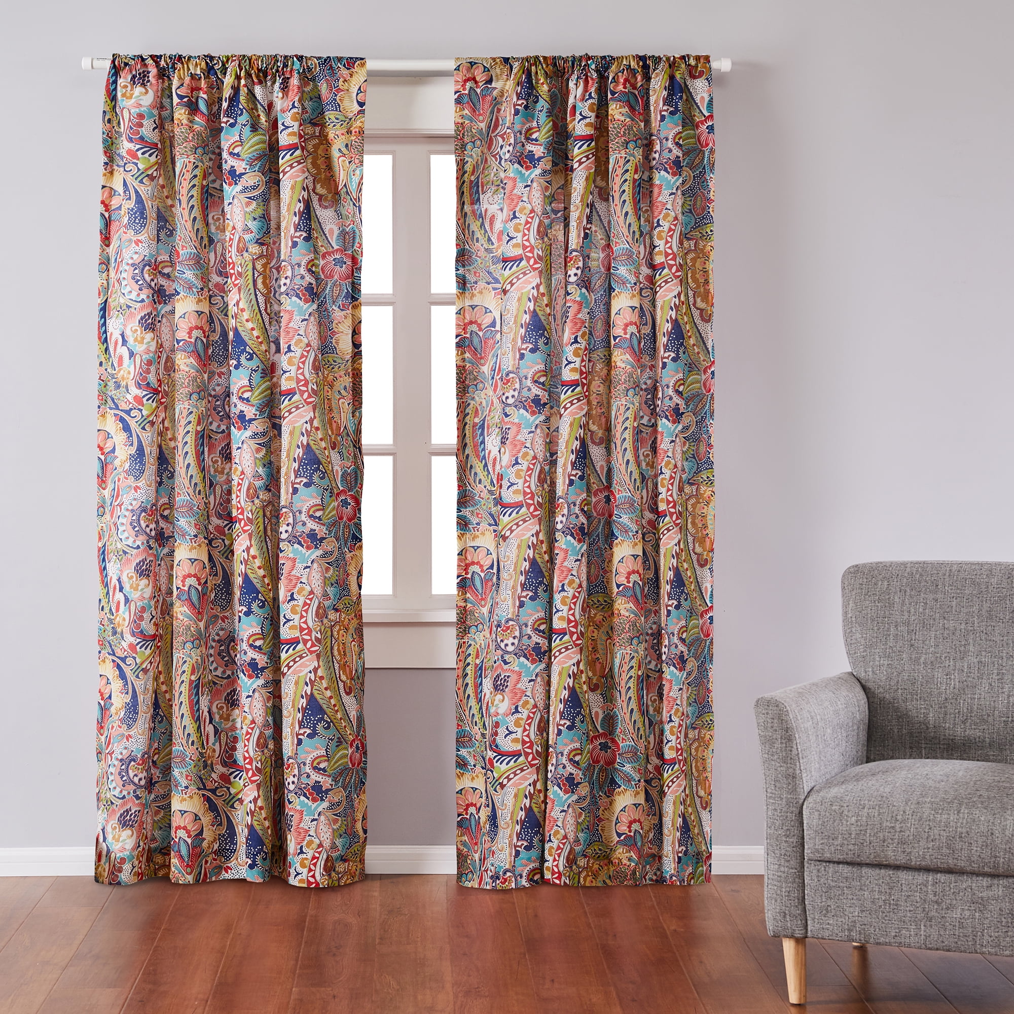 Levtex Home - Nanette - Drape Panel/Curtain (55x84in.) Set of 2 with ...