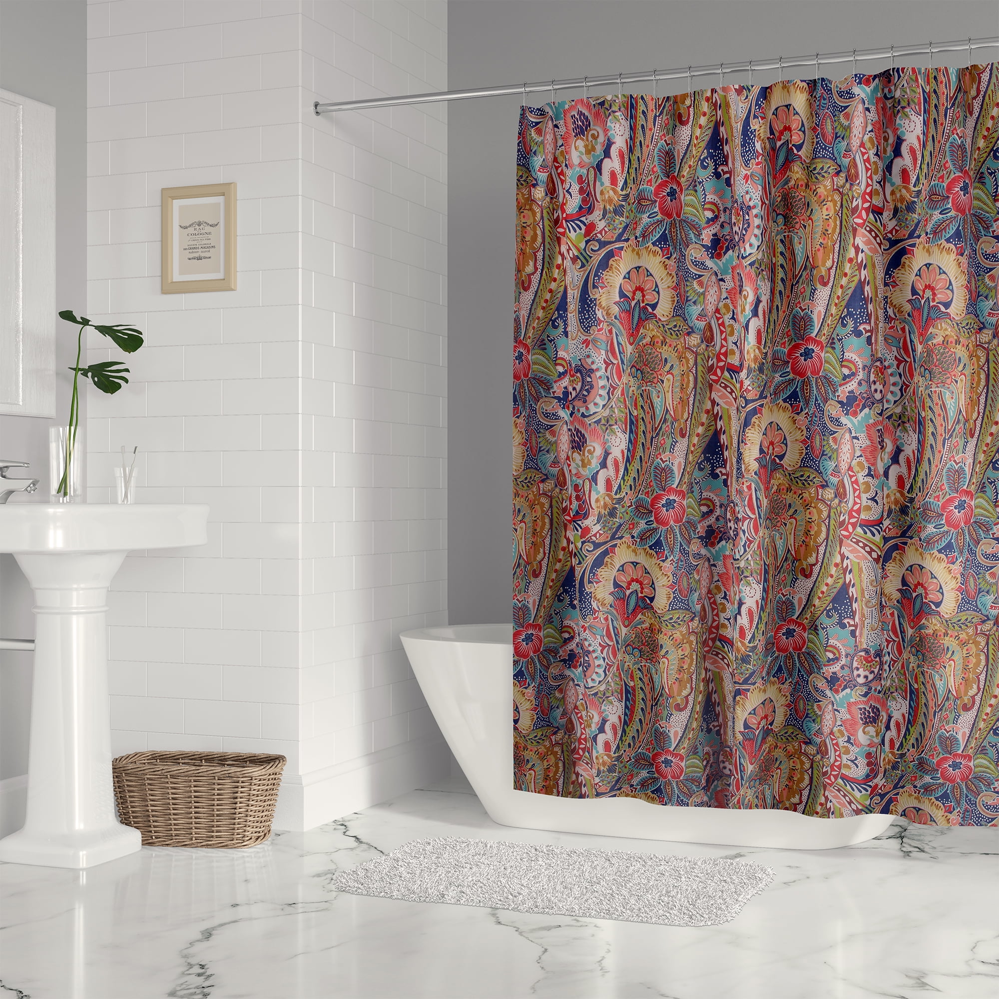 Levtex Home - Nanette - Shower Curtain (72x72in.) with Button Holes ...