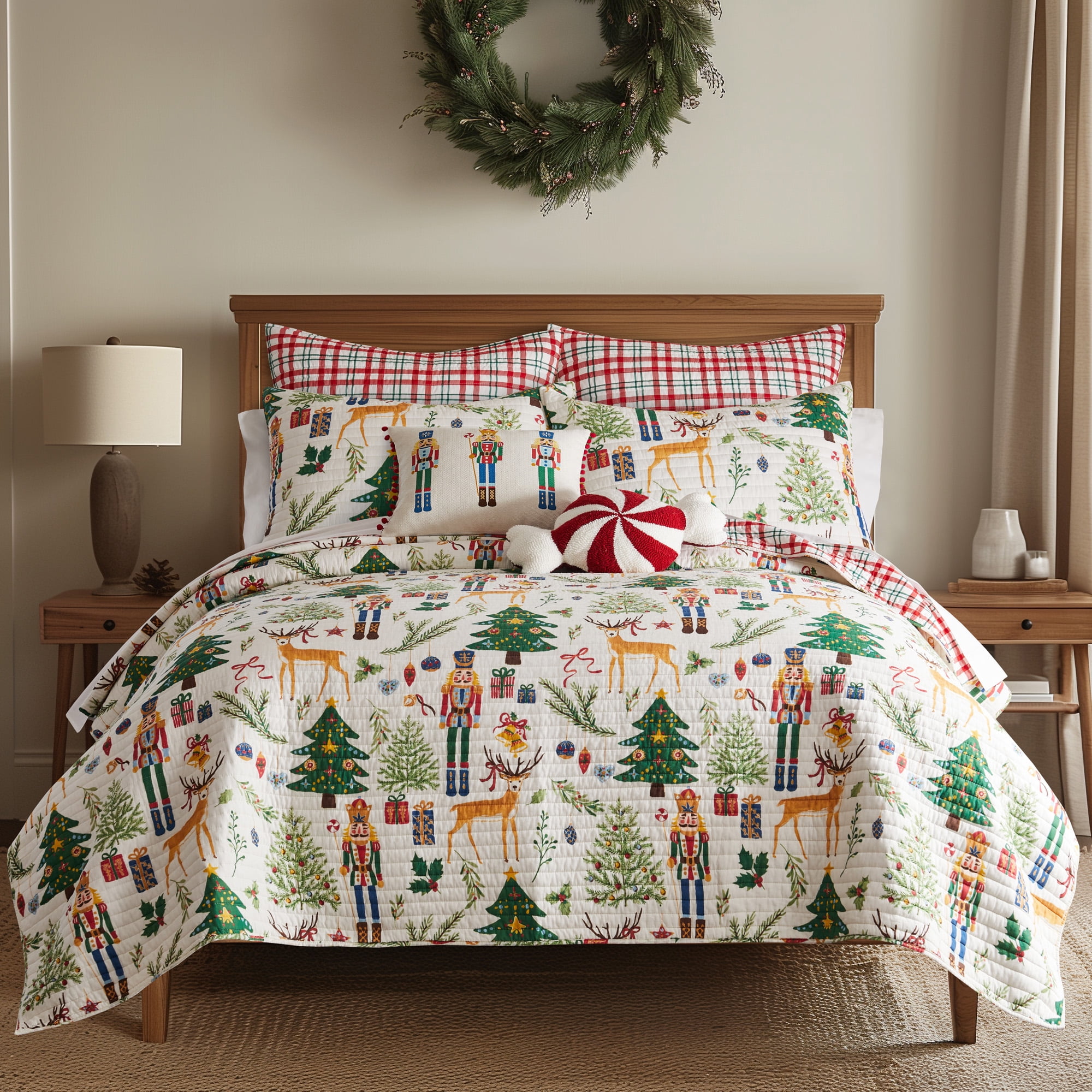 Levtex Home - Nutcracker Quilt Set - Full/Queen Quilt and Two Standard ...