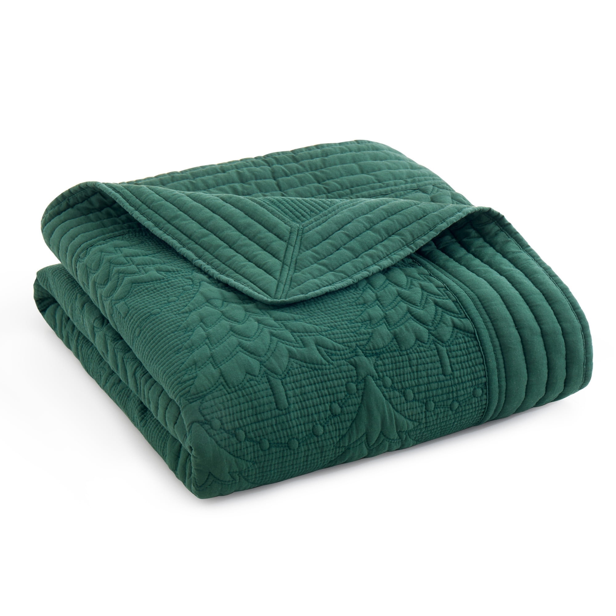 Levtex Home - O Christmas Tree - Throw - Christmas Tree - Green - Quilt ...