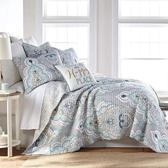 Levtex Home - Olyria Quilt Set - Full/Queen Quilt + Two Standard Pillow ...