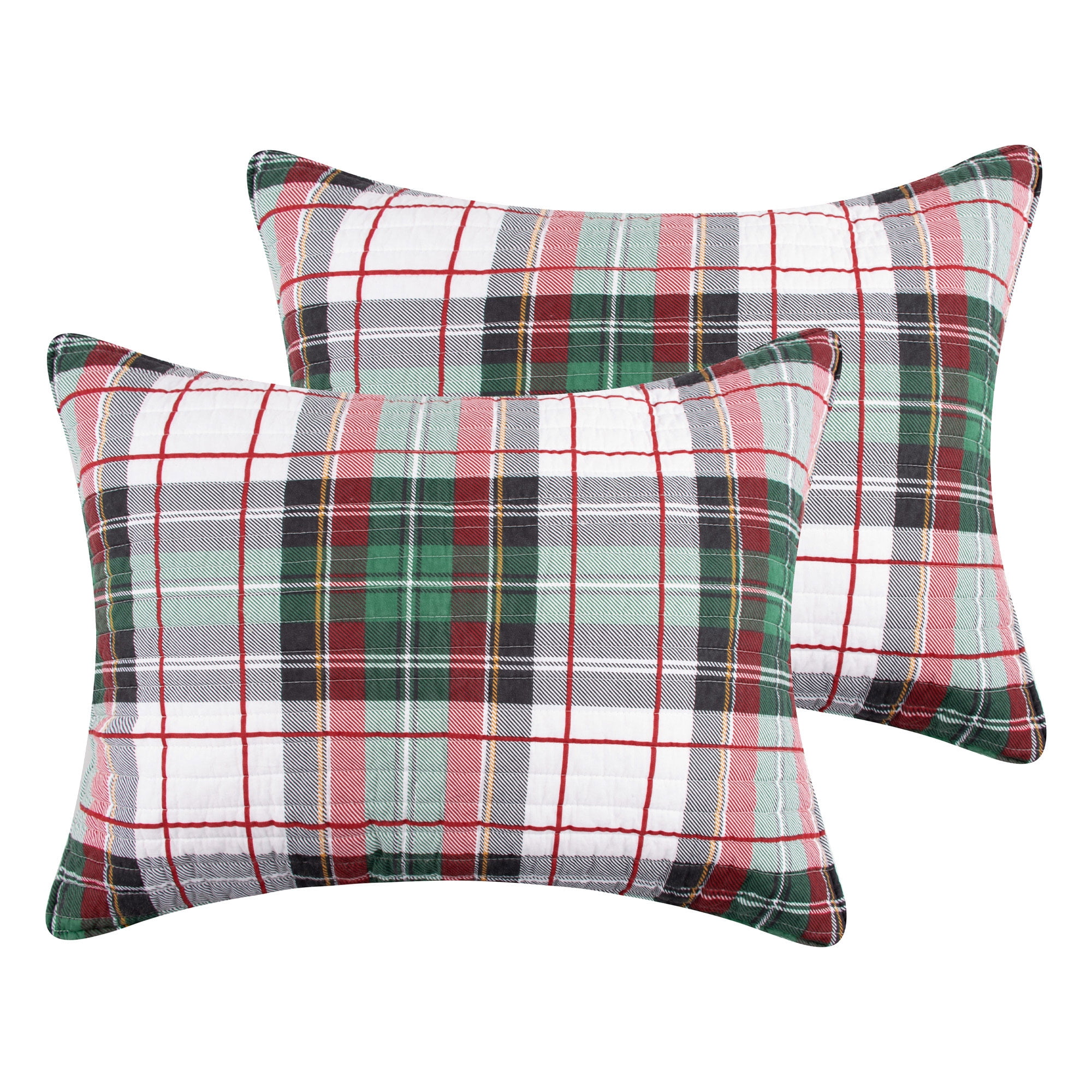 Levtex Home - Spencer Plaid Quilted Standard Sham (26x20in ...
