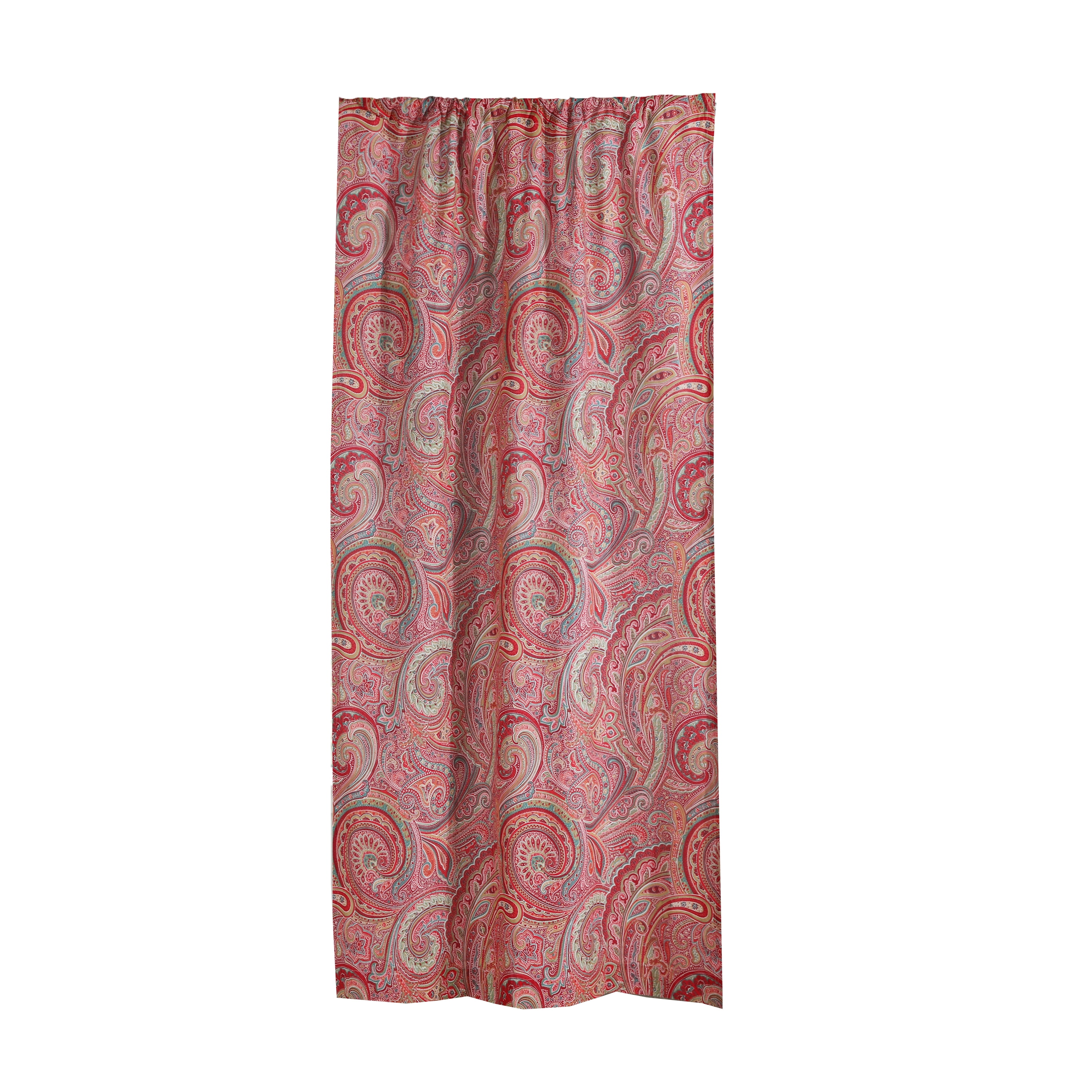 Levtex Home - Spruce Red - Window Panel with Rod Pocket - One Curtain ...