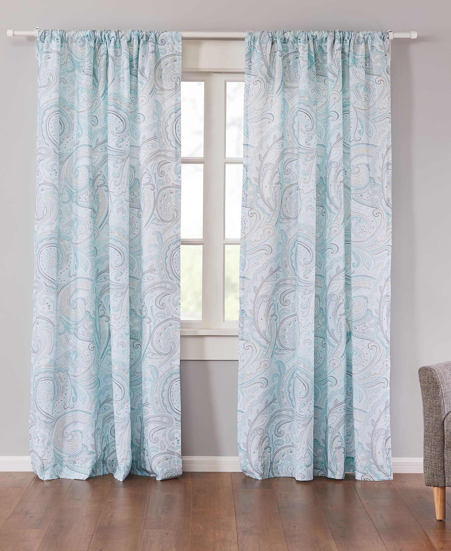 Levtex Home - Spruce Spa - Window Panel with Rod Pocket - Two Curtain ...
