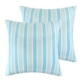 Levtex Home - Summertime Quilt - Euro Sham Set of 2 - Stripe - Blue ...