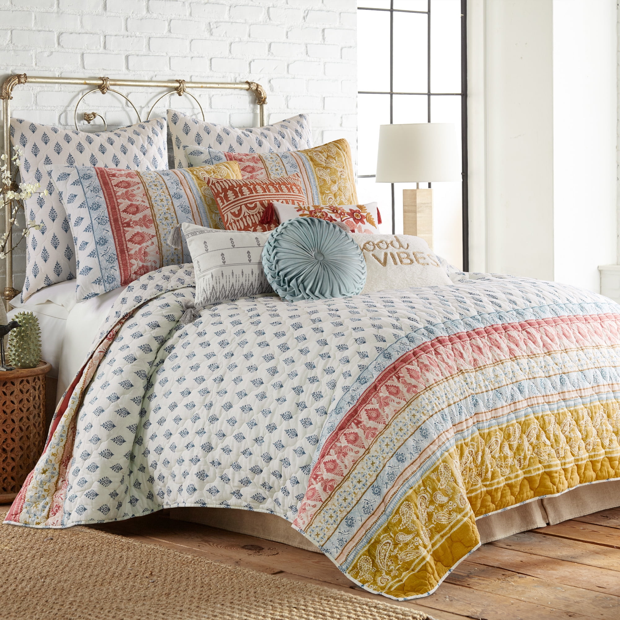 Levtex Home - Tamiya Quilt Set - Full/Queen Quilt and Two Standard ...