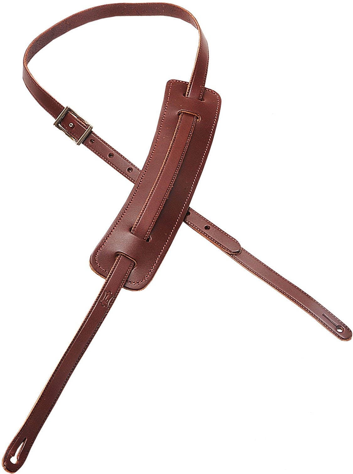 Levy's M25-BRG 5/8" Carving Leather Guitar/Bass Strap Classic 50s Pad ...
