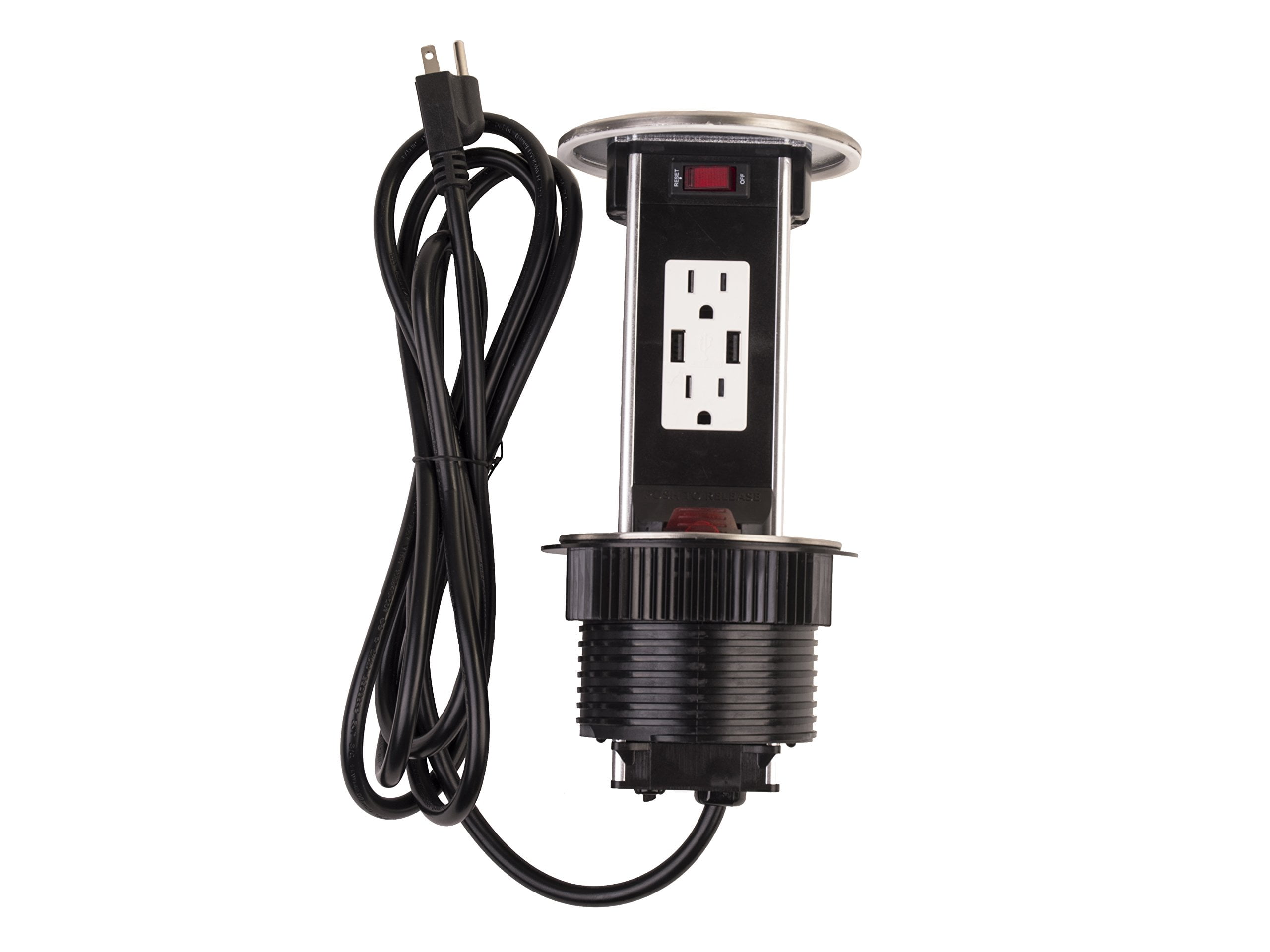 Lew Electric PUR15-S Round Countertop Pop Up 15 Amp Receptacles With ...