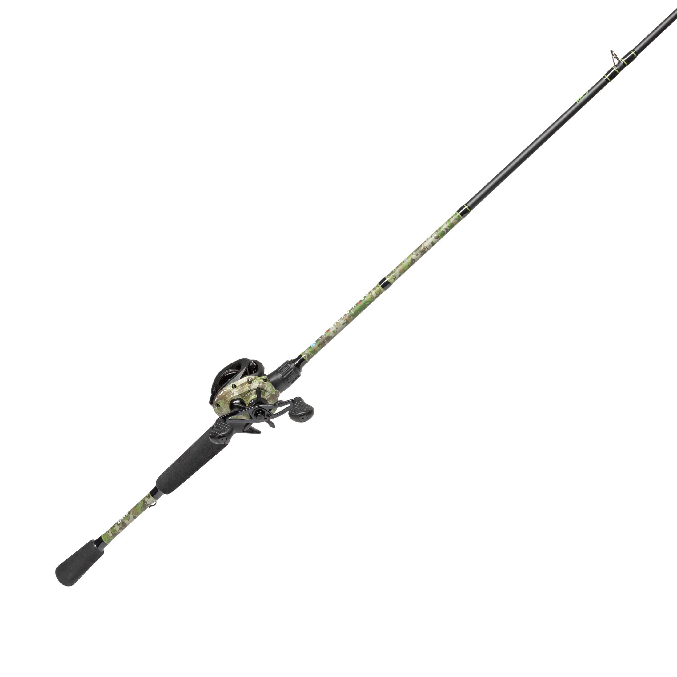 Lew's American Hero Camo Baitcast Reel and Fishing Rod Combo, 7-Foot ...
