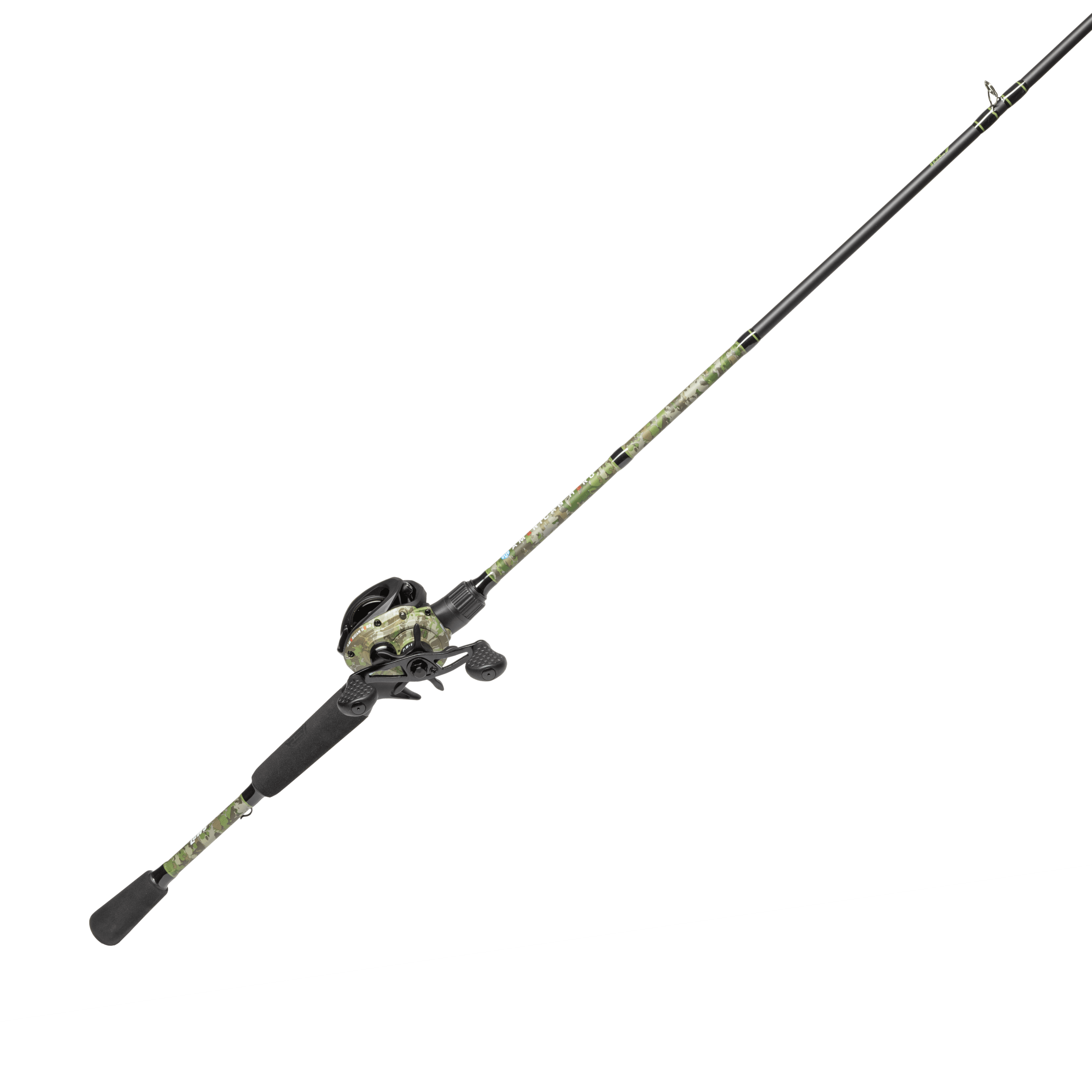 Lew's American Hero Camo Baitcast Reel and Fishing Rod Combo, 7-Foot ...