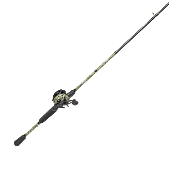 Lew's American Hero Camo Baitcast Reel and Fishing Rod Combo, 7-Foot ...